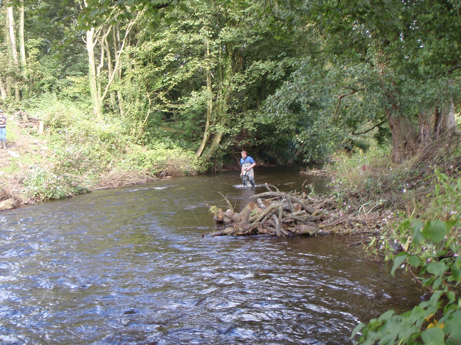 DNMAC River Goyt restoration: two more "V" flow deflectors ...