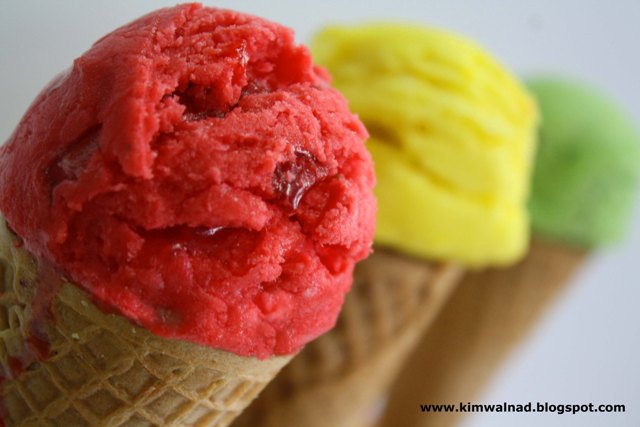 FOOD STYLING: TRAFFIC LIGHTS ICE CREAM