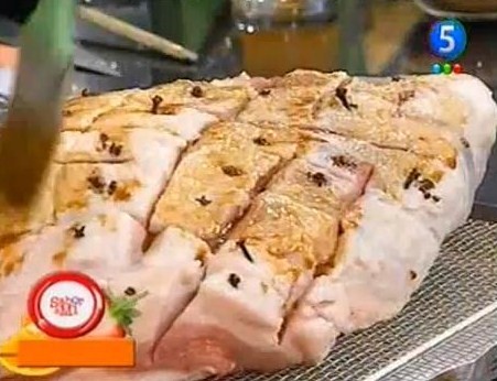 Sabor a Mí: Jamón glaseado con batatas