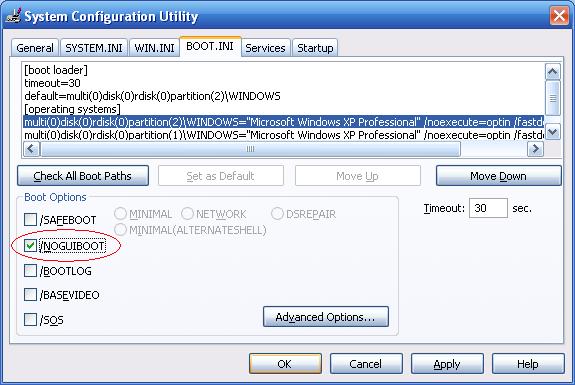 Disable Windows Xp Boot Screen | TRICKS-4u