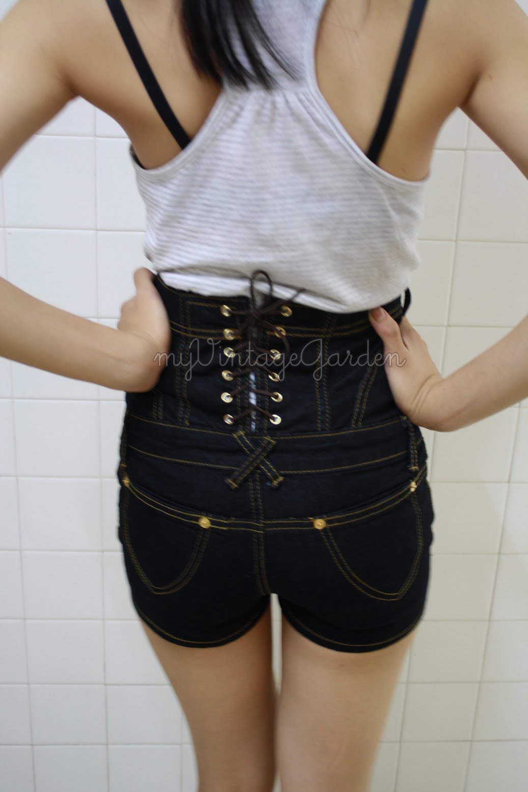 *We Dress You Up*: # 447 :Button High-Waist Corset Shorts (Topshop ...