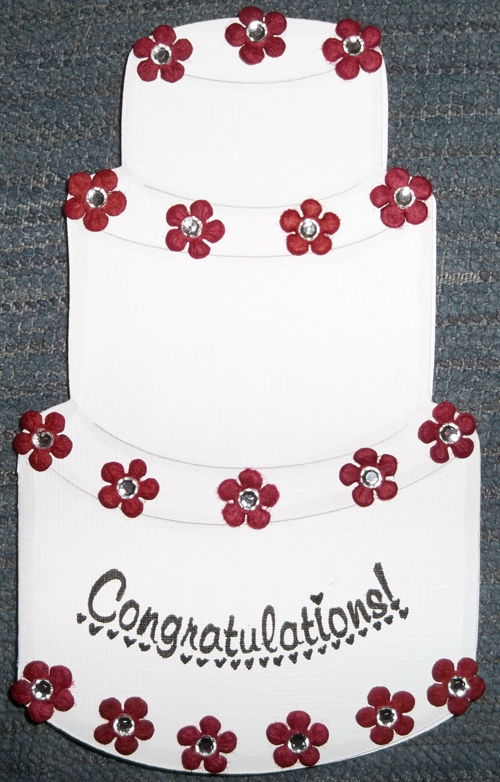 Glora's Crafts: Wedding Cake Card