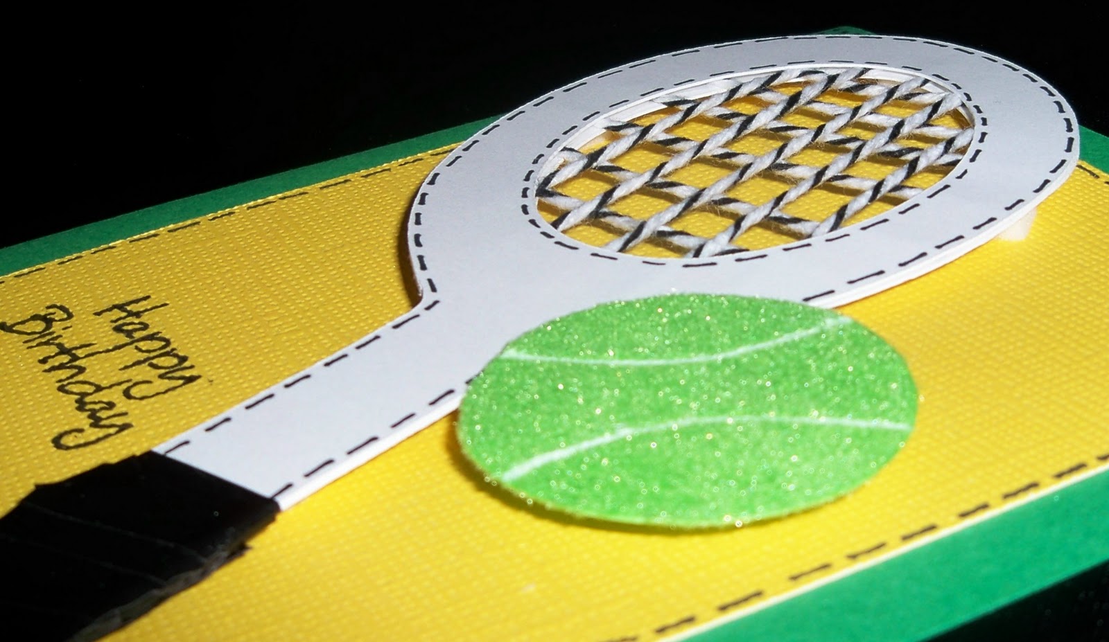 Glora's Crafts: Tennis Birthday Card