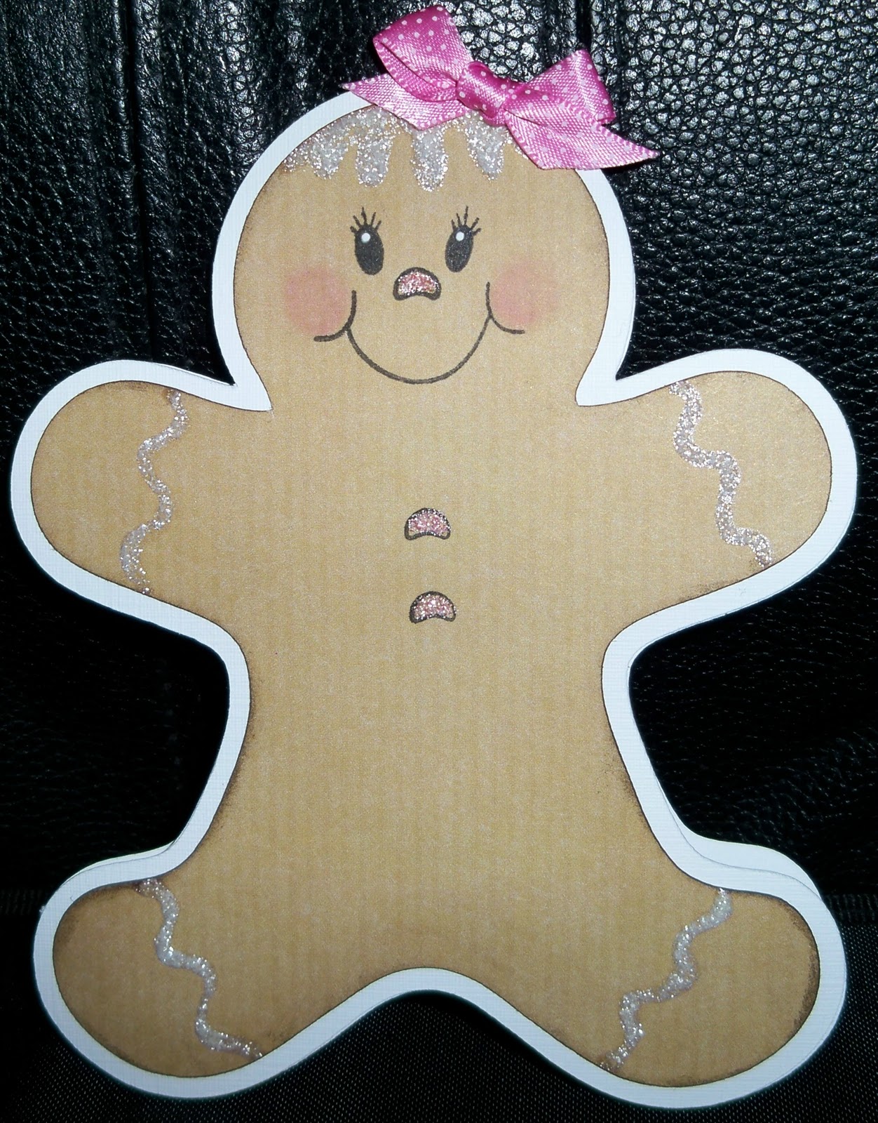 Glora's Crafts: Gingerbread Girl Shape Card