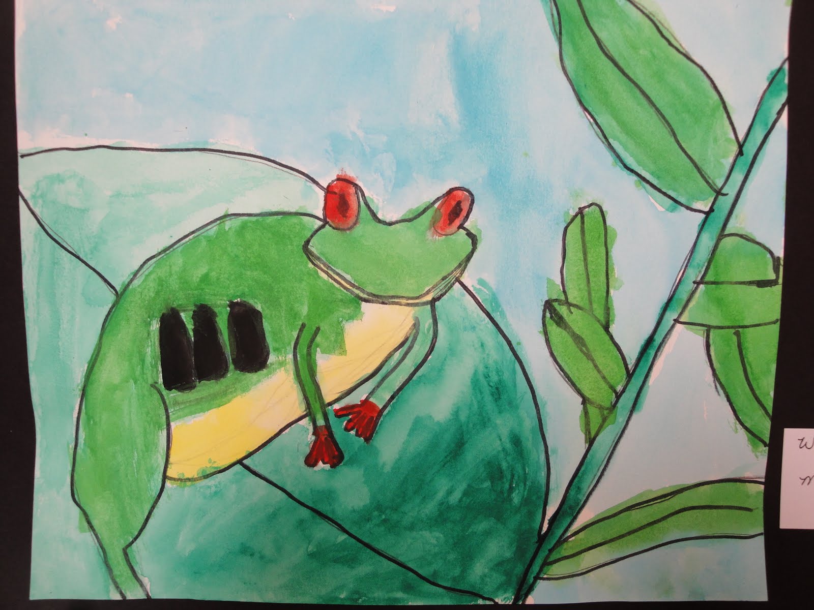3rd Grade Watercolor Tree Frogs | Mrs. Hood's Art Room