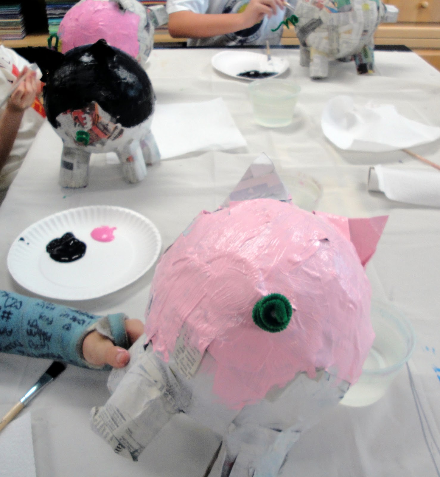 6th Grade Paper Mache Pigs | Mrs. Hood's Art Room