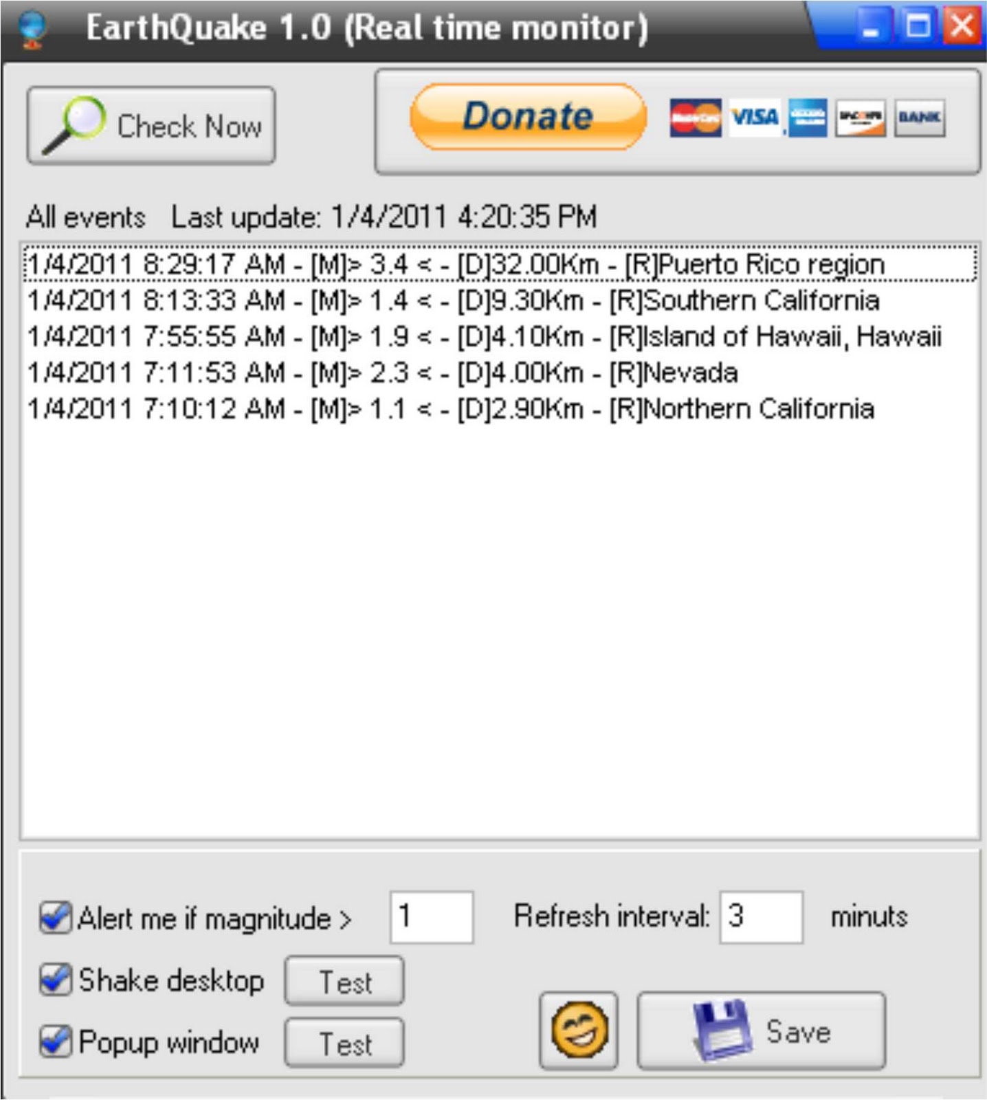 Rafi Blogs: Software Early Warning Earthquakes Free Download