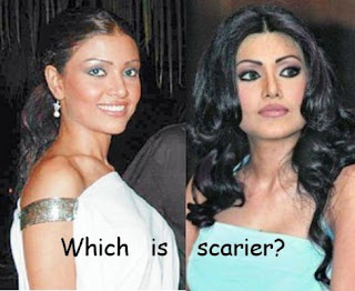 bollywood: koena mitra before and after plastic surgery