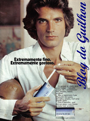 BLOG DO GUILHON: FUNDO DO BAÚ: Anúncio Cigarros Chanceller 100