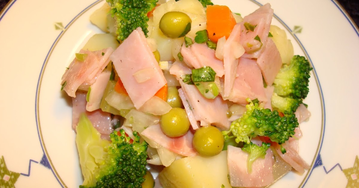 LA COCINA DEL POLLO: ENSALADA DE PAPAS CON JAMÓN Y BRÓCOLI.