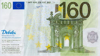 EURO – Slovenská mena: Vymyslené bankovky