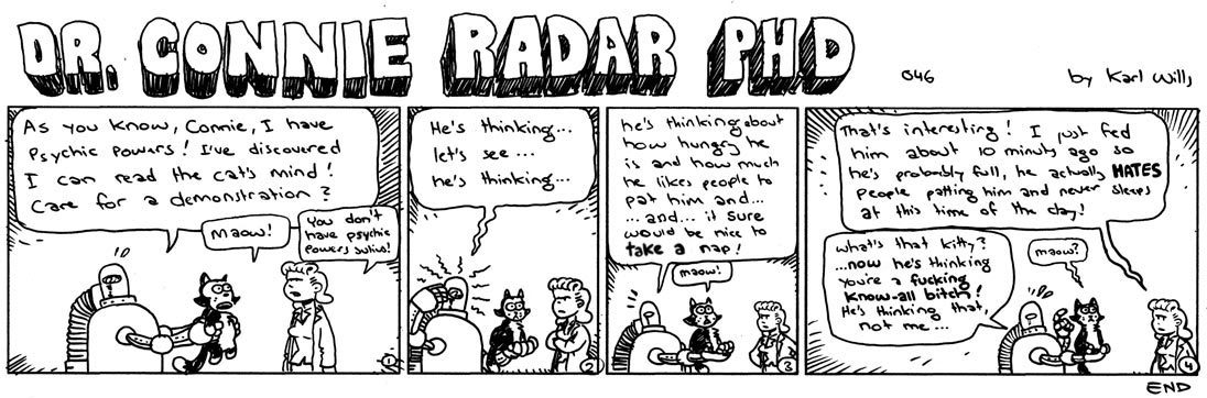 Dr Connie Radar PhD's Daily Funnies