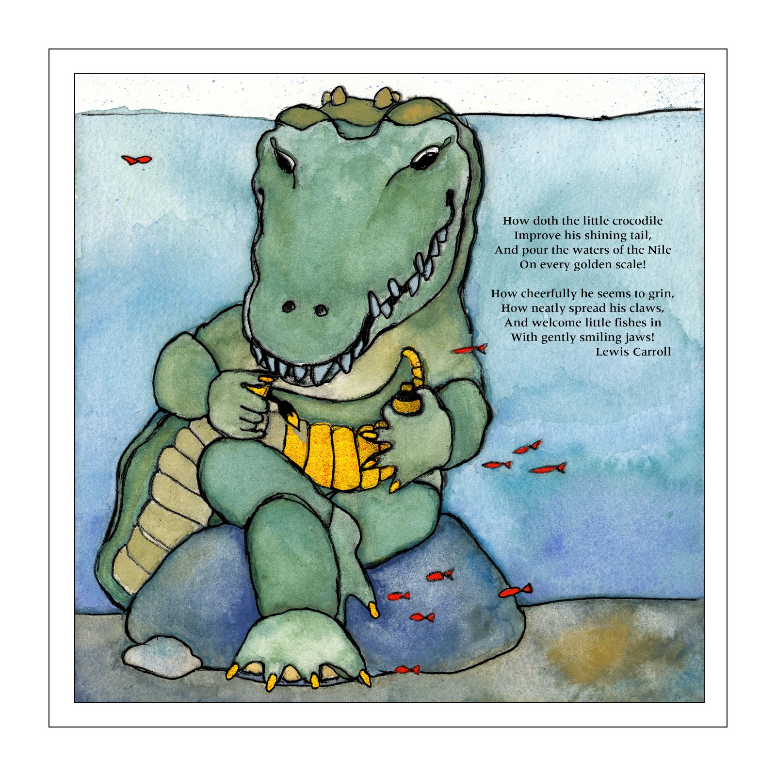 merryminnow: How doth the little crocodile improve his shining tail? By ...