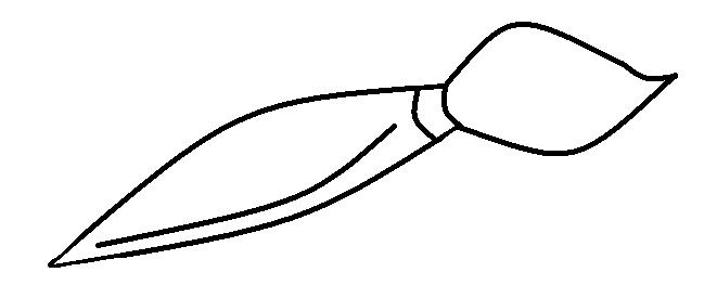 Desenhos para Colorir: Desenho de Pincel para colorir, imprimir, pintar ...