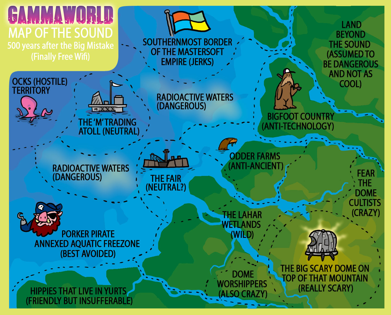 ART by STOWE: Gammaworld Map