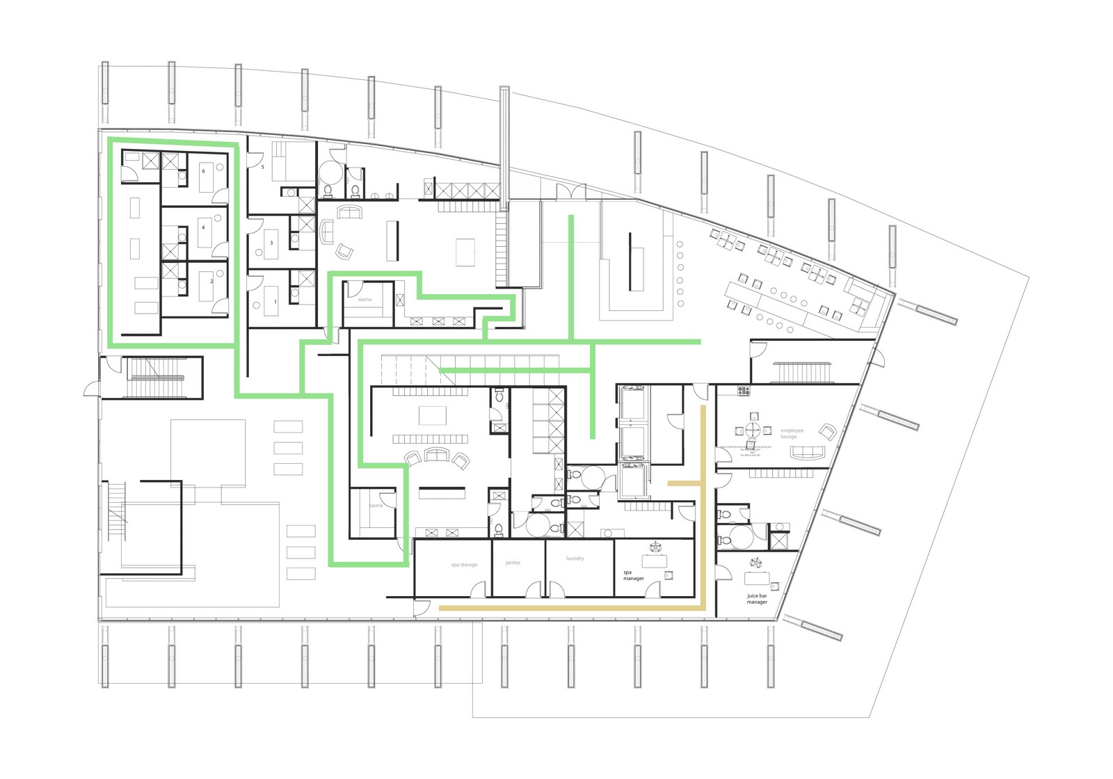 Blue Lagoon Senior Capstone: Blocking, Floor plans & Circulation