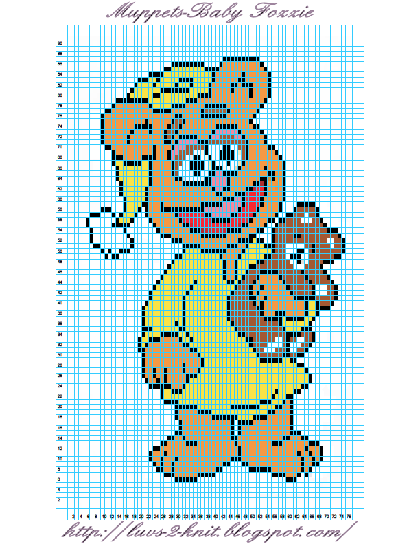 Cro Knit Inspired Creations By Luvs2knit: Muppets-Baby Fozzie Chart ...