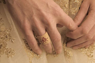 Band Aid Ring With Printed Diamond / The Beading Gem