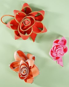 Zipper Flower Tutorials / The Beading Gem