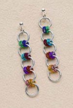 How to Make Easy Chain Maille Earrings Tutorials / The Beading Gem