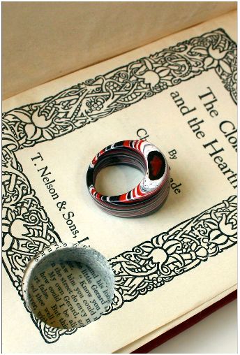 Literary Jewels - Paper Rings From Books / The Beading Gem