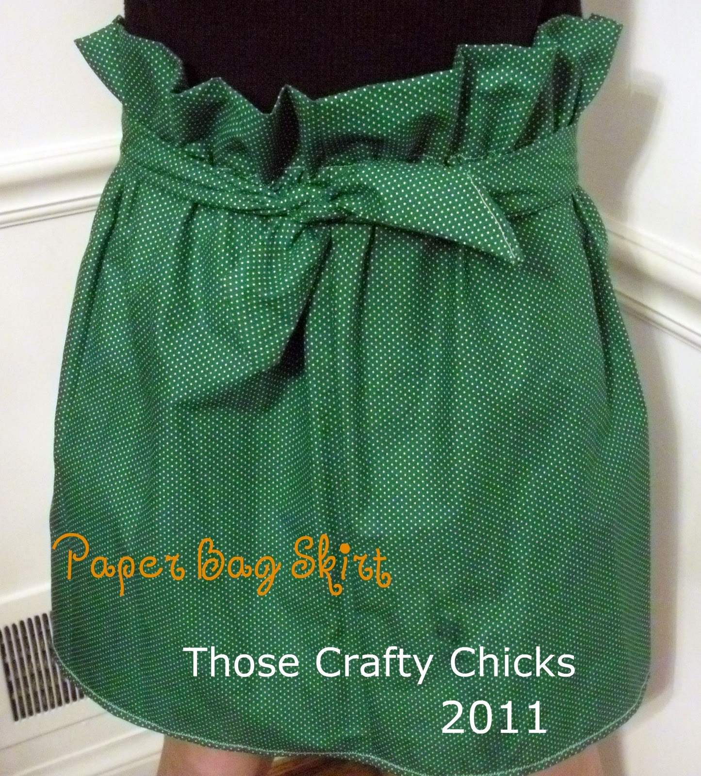 Those Crafty Chicks: Paper Bag Skirt Tutorial