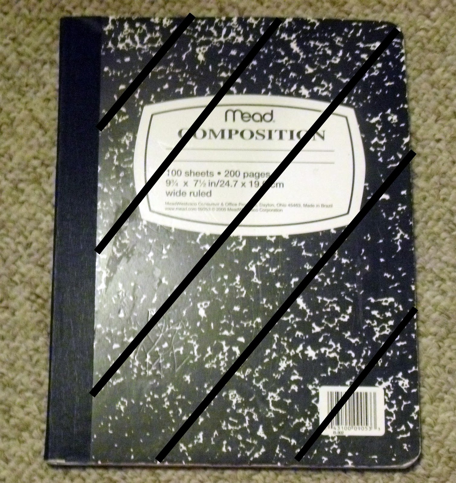 Those Crafty Chicks: Rainbow Notebook Tutorial