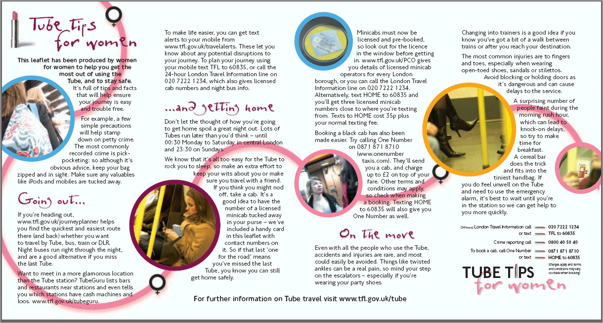 EngLangBlog: Tube tips for women