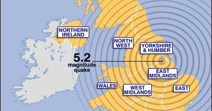 Ayrshire geography: Earthquake felt across much of UK
