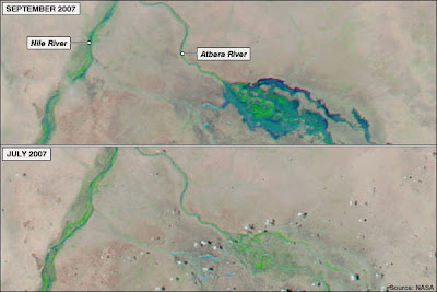 Ayrshire geography: African floods