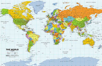 World Map With Countries Zoom - United States Map