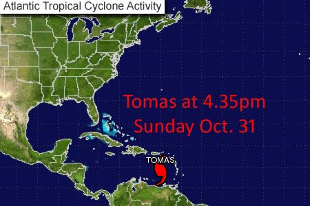 Jyoti Communication: Tail of Hurricane Tomas hits Tobago, parts of ...