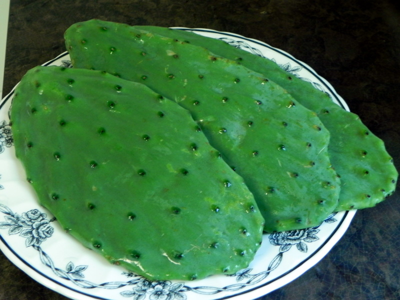 A little bit of this, A little bit of that: Nopale Rellanos (fried Cactus)