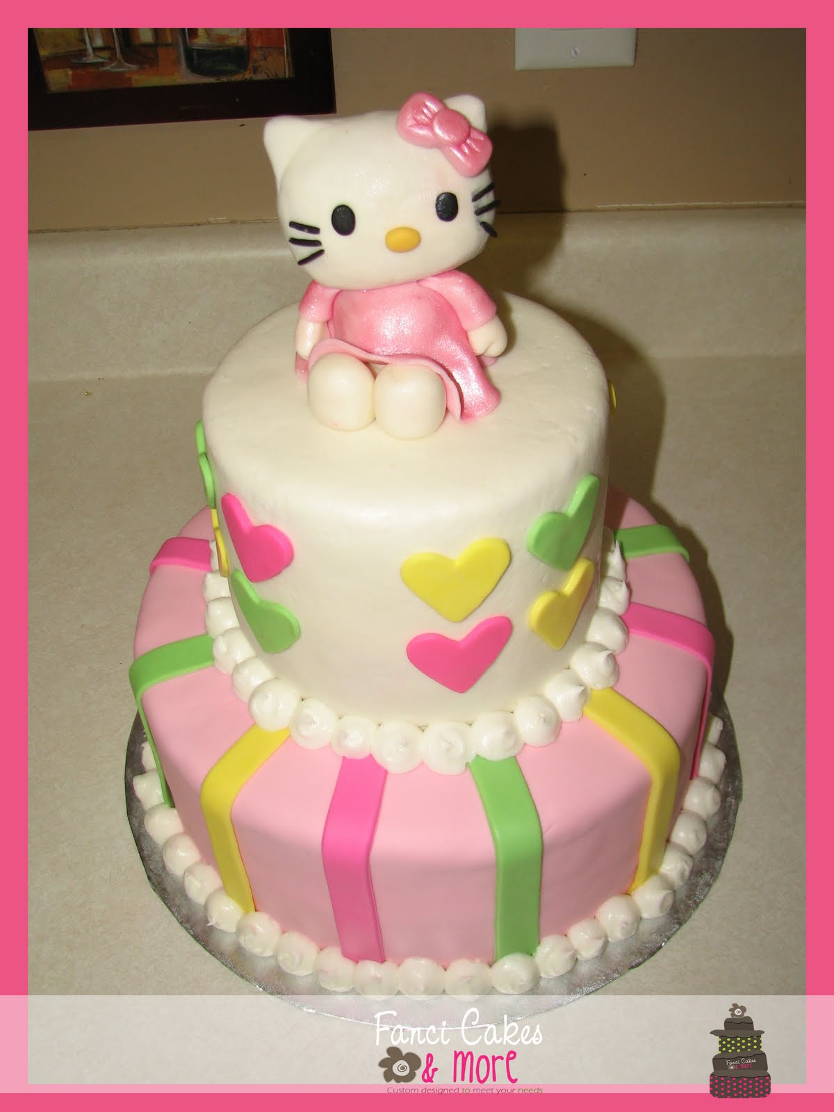 Fanci Cakes & More: Hello Kitty - Baby Shower Cake