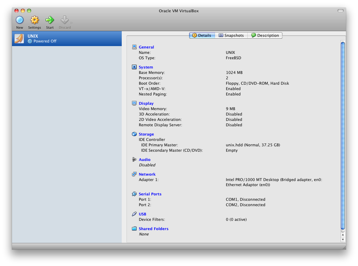 Activant & SCO UNIX Server: Virtual Box - SCO Unix Virtual Machine