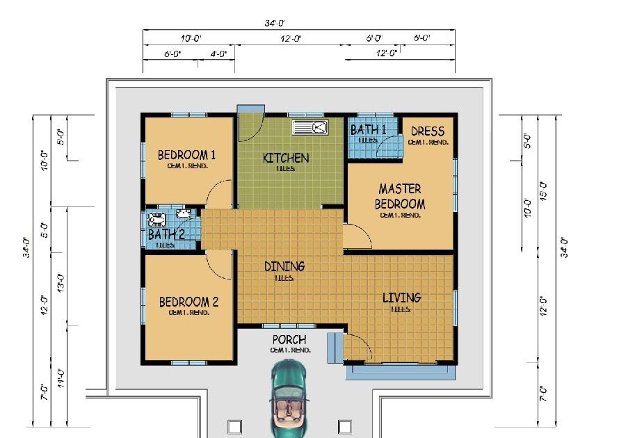 Pelan Rumah 1 Tingkat Pelan Rumah Teres Lantai Tingkat Setingkat Banglo ...