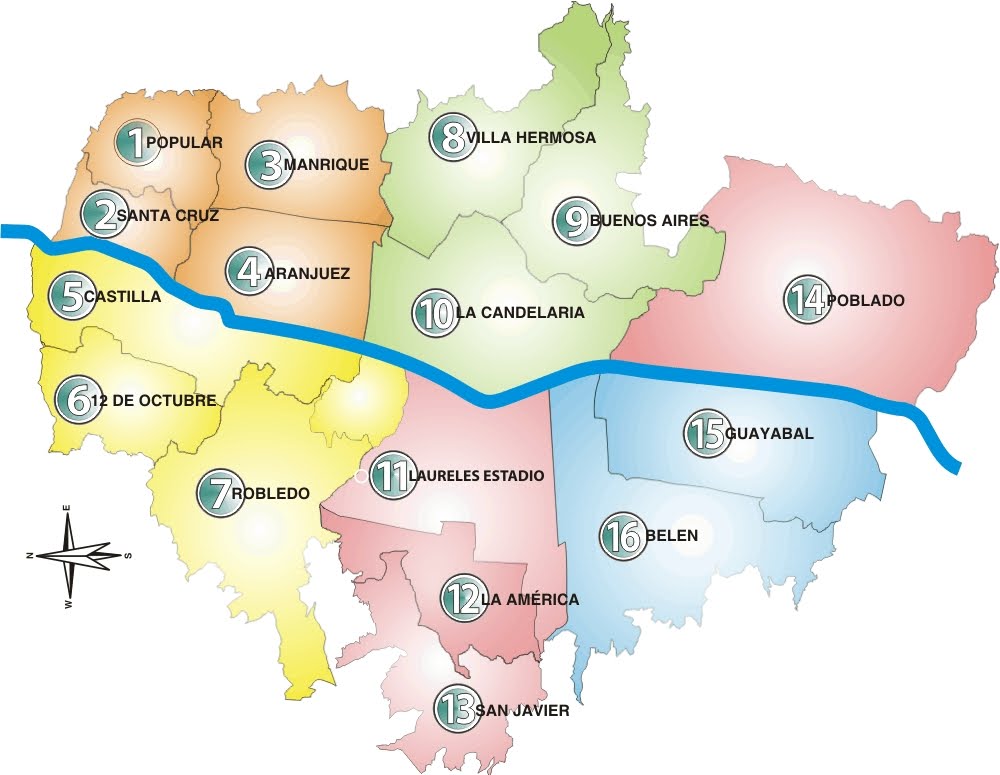 CACHITO DE LUNA: Mapa de Medellín