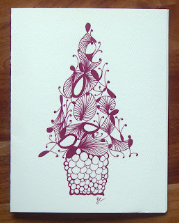 Zentangle: Christmas Card Flood