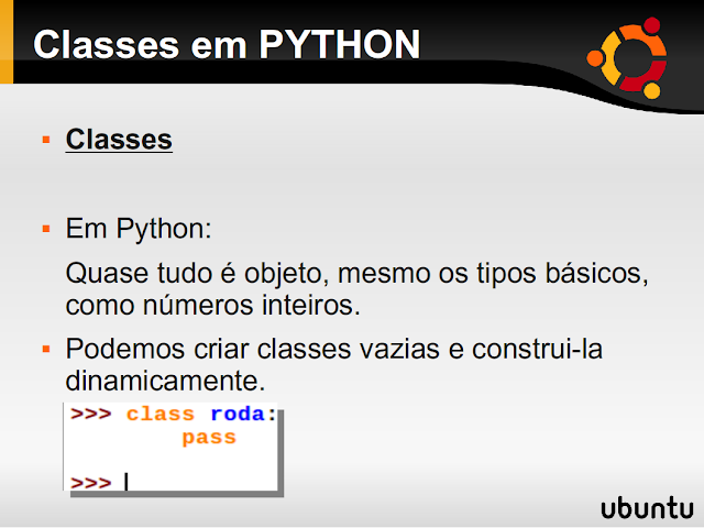 Blender Tutoriais: Classes em PYTHON