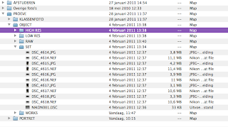AFSTUDEREN: MAPPENSTRUCTUUR