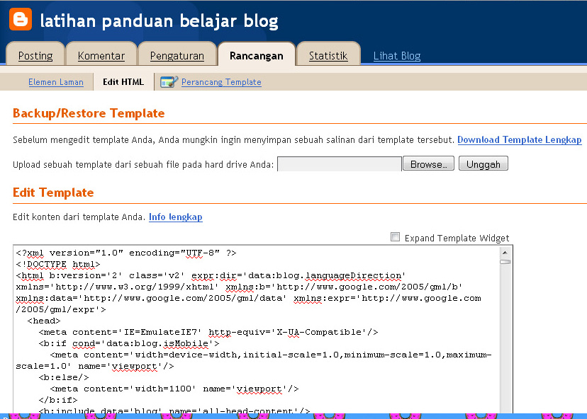 Panduan Belajar Blog 2016
