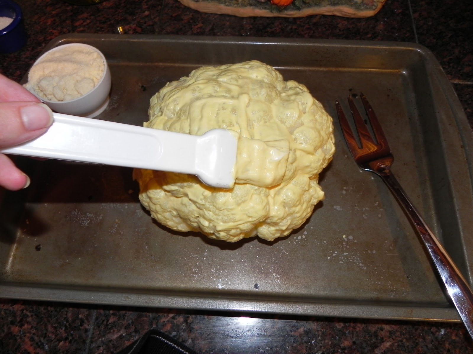 Farrah's Food Adventures: Cauliflower Brains ~ Halloween Treat