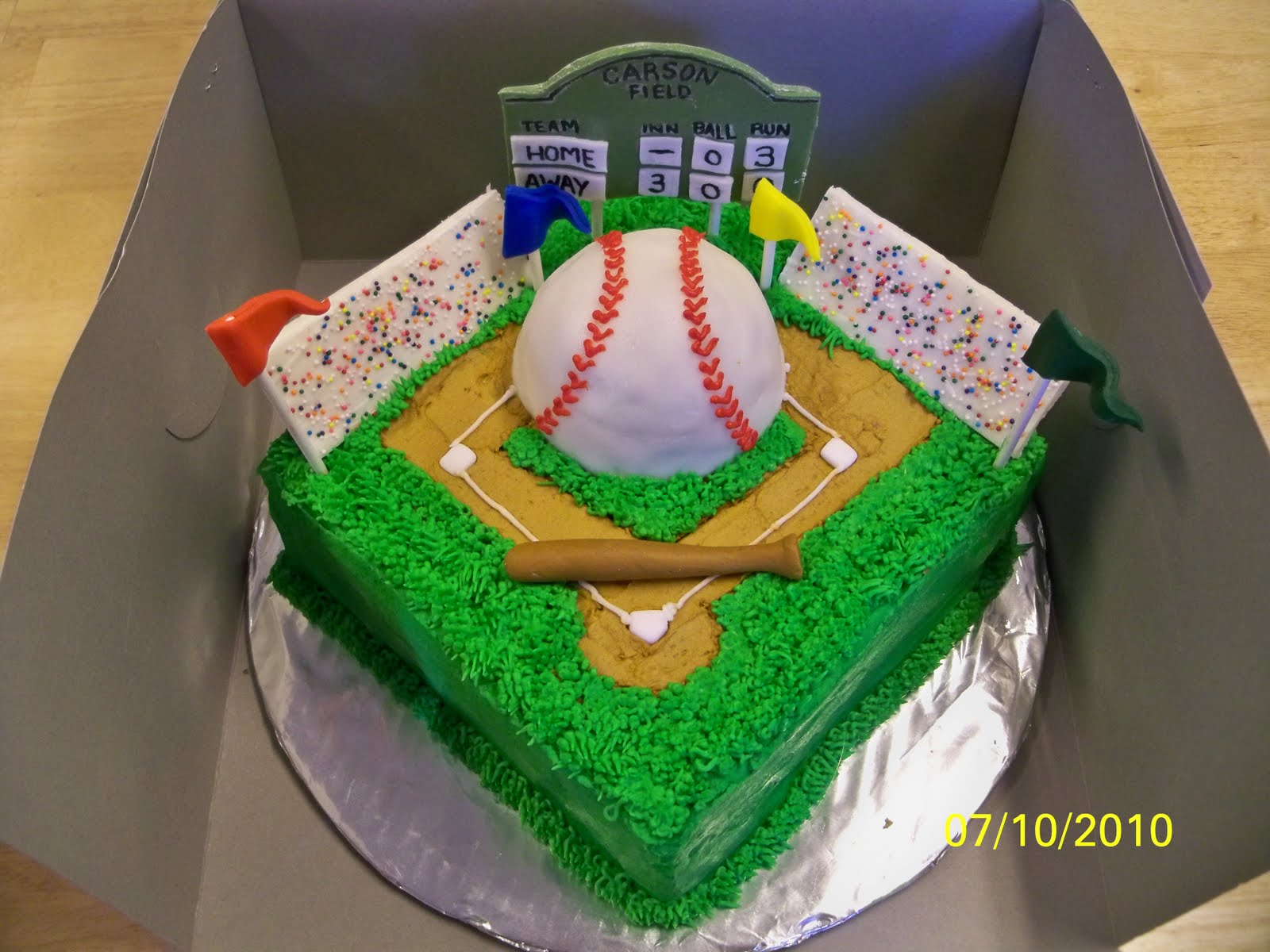 Baseball Diamond Cake at Molly Nielsen blog