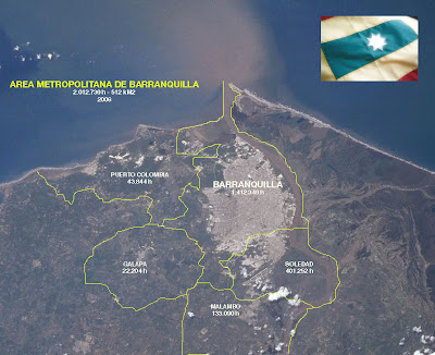Gran Barranquilla: 149. Densidad Demografica Area Metropolitana de BAQ.