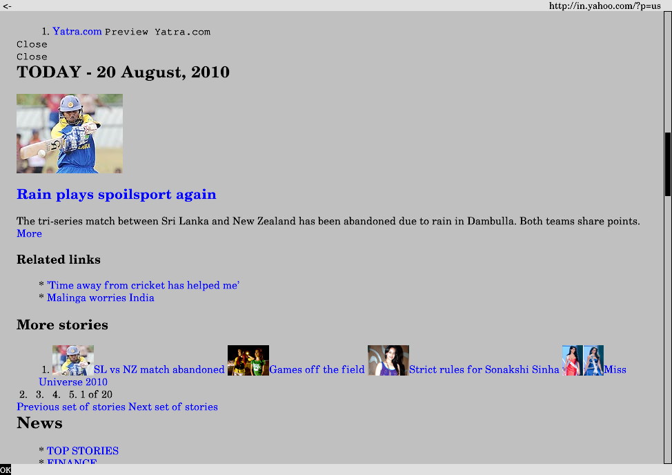 Sai Ravi Kiran - Technology World: Text mode Web Browsers in Ubuntu