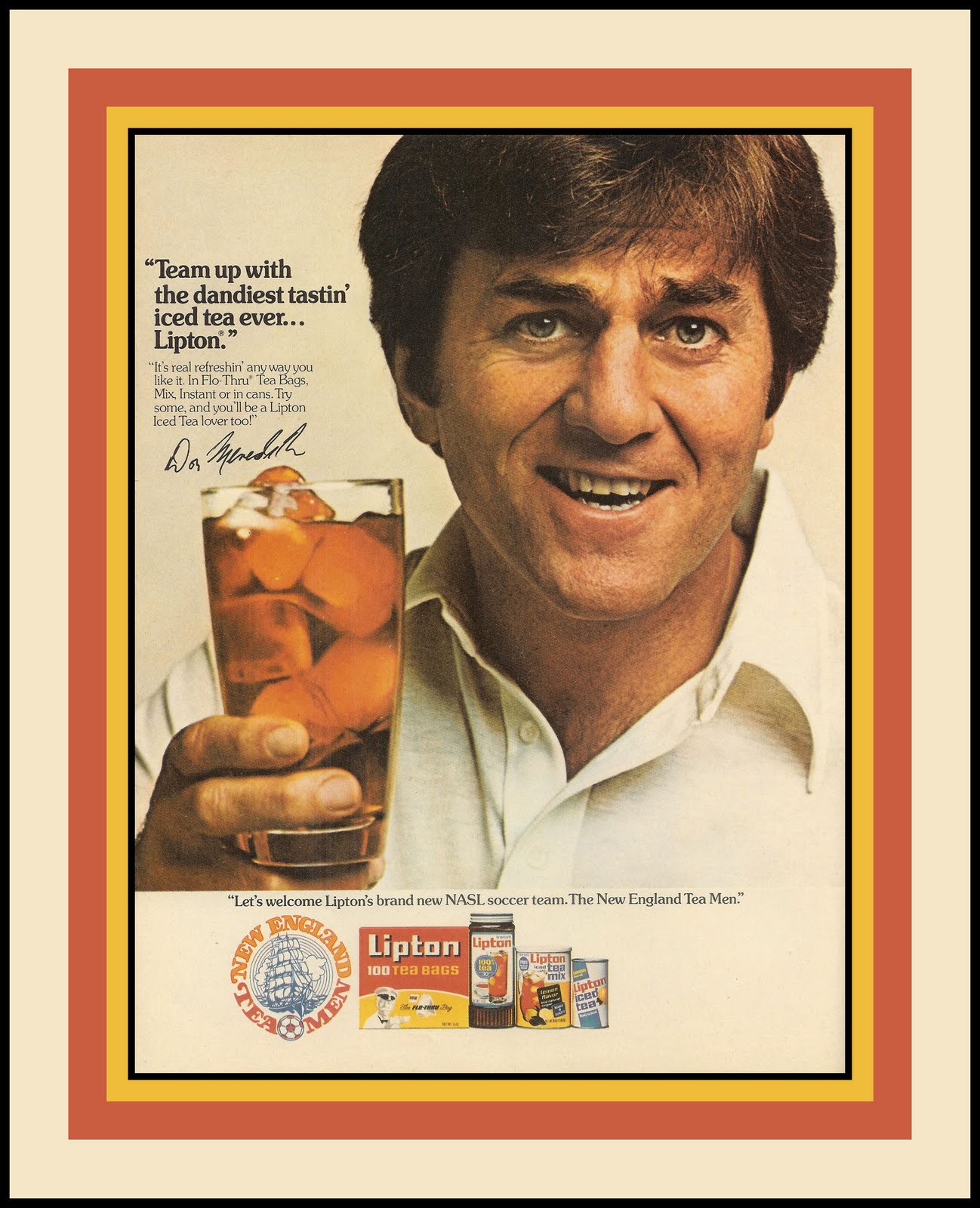 NORTH AMERICAN SOCCER LEAGUE: "DANDY DON" AND LIPTON TEA WELCOME THE ...