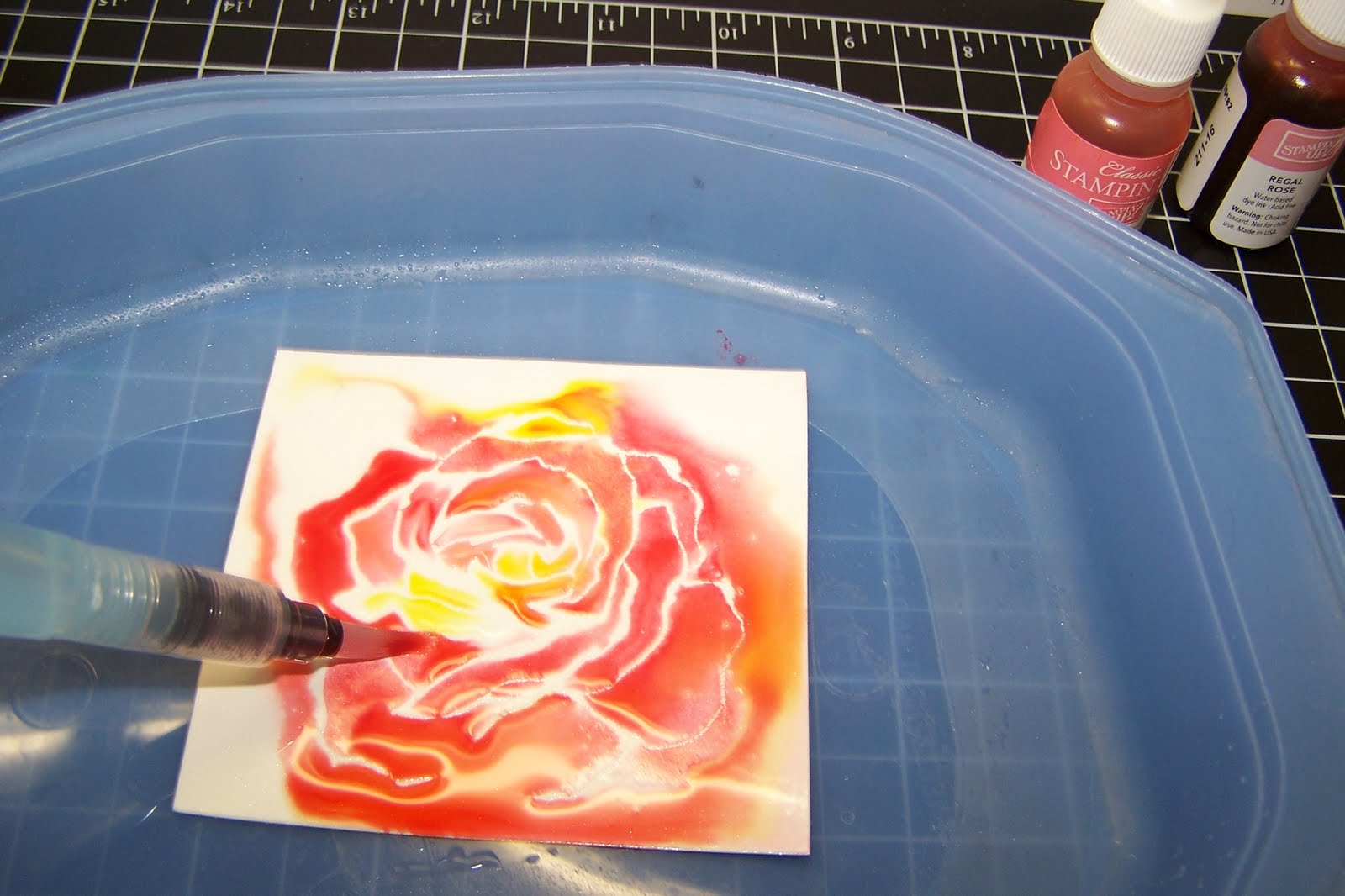 Happy Stamping: Watercolor Splash Technique Tutorial