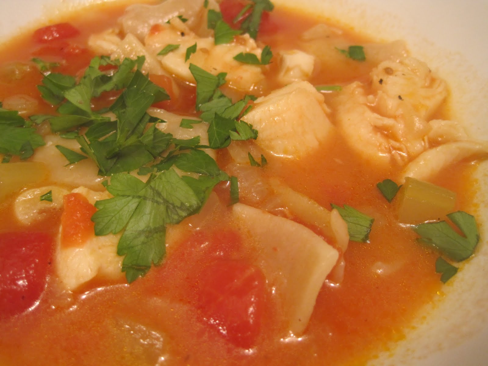 Corcoran Street Kitchen: Cod Poached in Tomato Sauce with Homemade Pasta