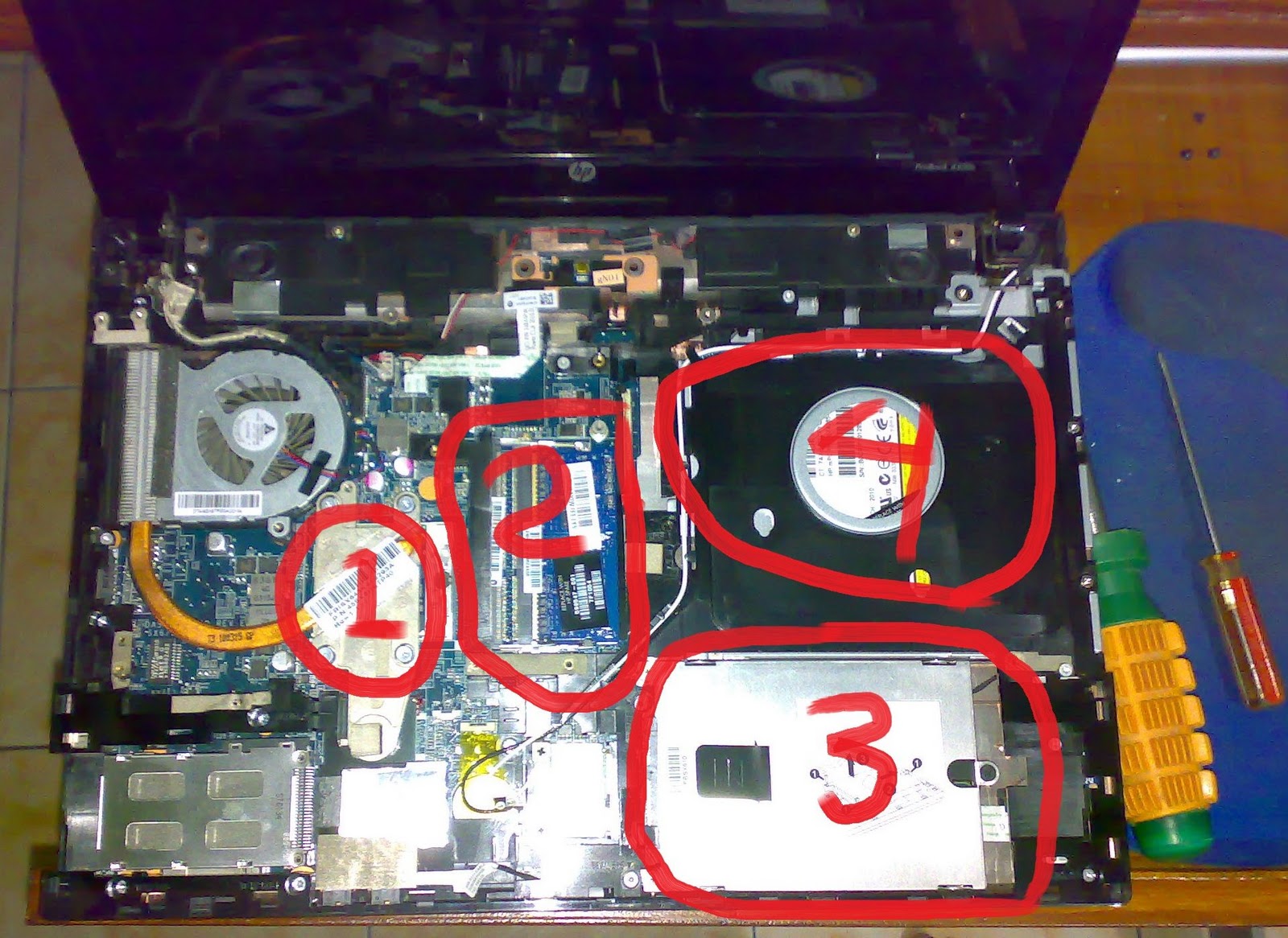 Dewa Komputer: Bongkar Laptop hp ProBook 4420s