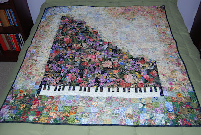 Committing My Way...: Piano Watercolor Quilt
